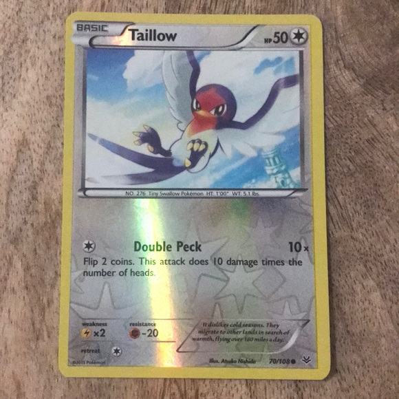 Pokemon | Games | Pokmon Taillow Card Shiny Edition | Poshmark